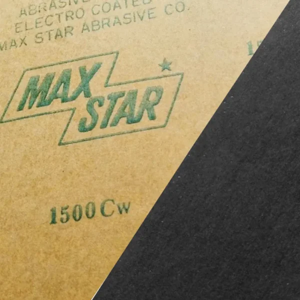 กระดาษทรายน้ำ MAX STAR เบอร์ 1,500 (1 กล่อง/100 แผ่น) - Talaytools