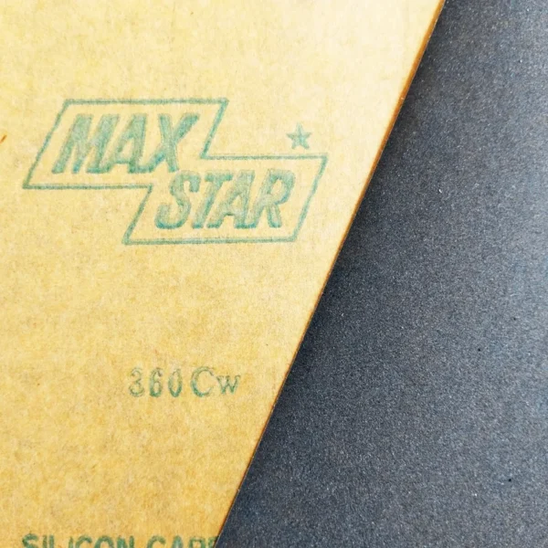 กระดาษทรายน้ำ MAX STAR เบอร์ 360 (1 กล่อง/100 แผ่น) - Talaytools